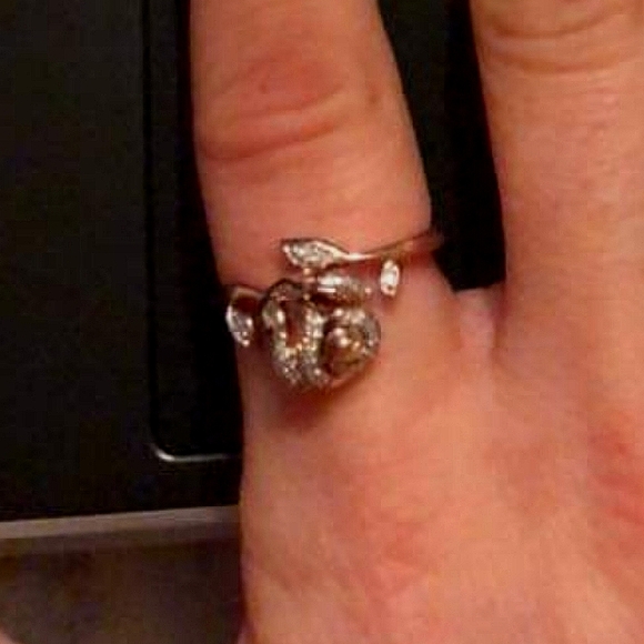 Disney | Jewelry | Enchanted Disney Collection Rose Gold Bell Rose ...